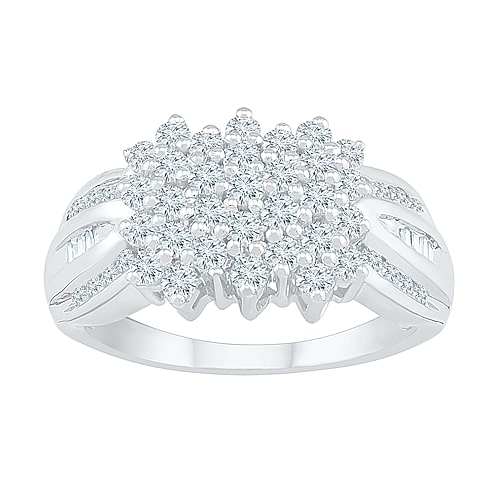 Click here for Womens 1 CT. T.W. Natural White Diamond 10K Gold C... prices