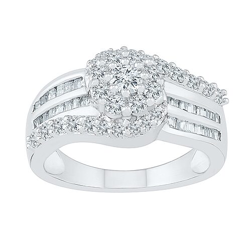 Click here for Womens 1 CT. T.W. Natural White Diamond 10K Gold C... prices