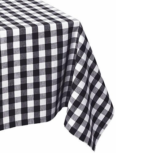 Click here for Checkers Tablecloth 60 x 84 - Black prices