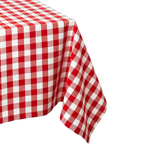 Click here for Design Imporrt Checkers Tablecloth  One Size  Red prices