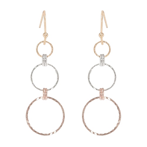 Click here for Bijoux Bar Delicates Tri Tone Womens Drop Earrings... prices