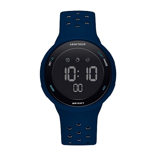 Armitron Pro Sport Mens Chronograph Blue Strap Watch 40/8423nvy  One Size