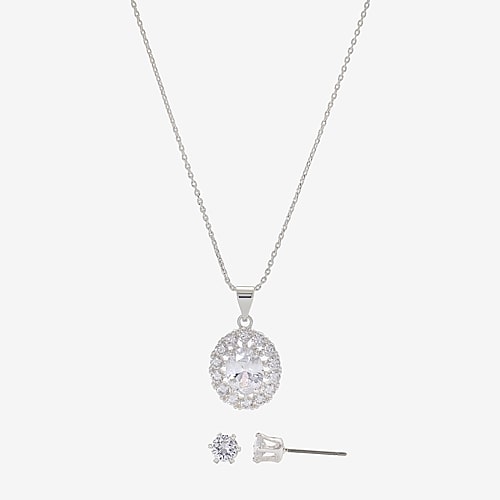 Click here for Sparkle Allure Womens Cubic Zirconia Pure Silver O... prices