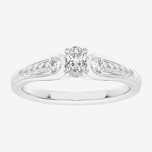 Click here for (G-H / Si1-Si2) Womens 1/3 CT. T.W. Lab Grown Whit... prices
