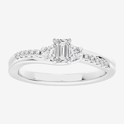 Click here for (G-H / Si1-Si2) Womens 1/3 CT. T.W. Lab Grown Whit... prices