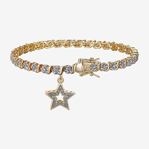 Click here for Sparkle Allure 14k Gold Over Bronze Womens Natural... prices