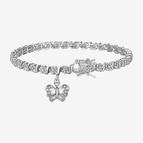 Click here for Sparkle Allure Pure Silver Over Bronze Womens Natu... prices