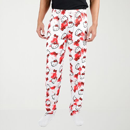 Click here for Womens Plush Hello Kitty Pajama Pants  X-large  Wh... prices