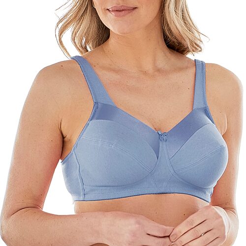Click here for Bestform Satin Trim Wireless Cotton Bra with Unlin... prices