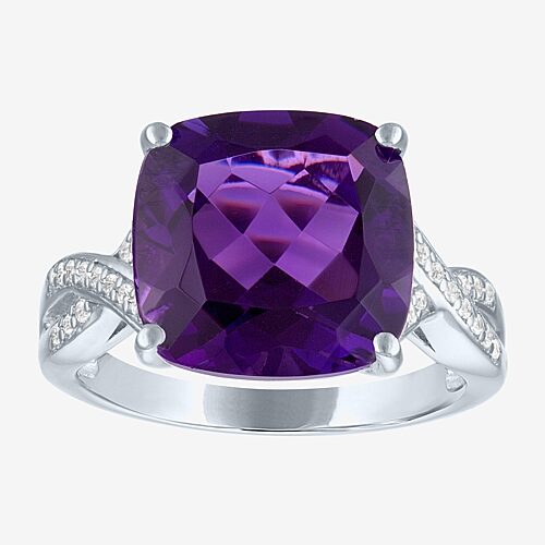 Click here for Womens Lab Created Purple Amethyst Sterling Silver... prices