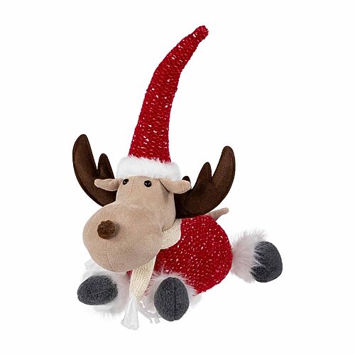 Click here for Northlight 12 Plush Moose Christmas Tabletop Decor... prices