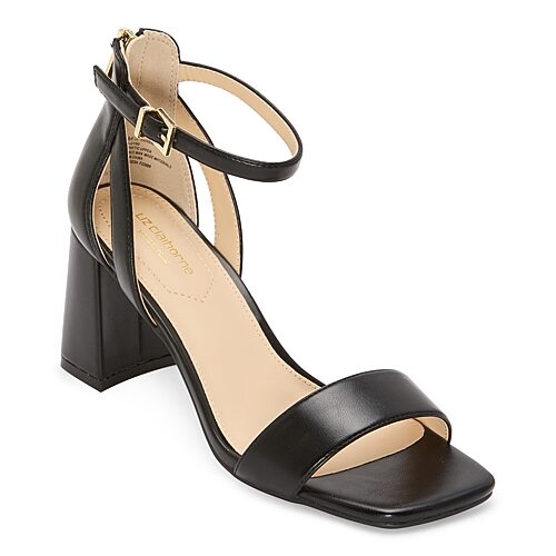 Click here for Liz Claiborne Harnie Womens Round Open Toe Block H... prices