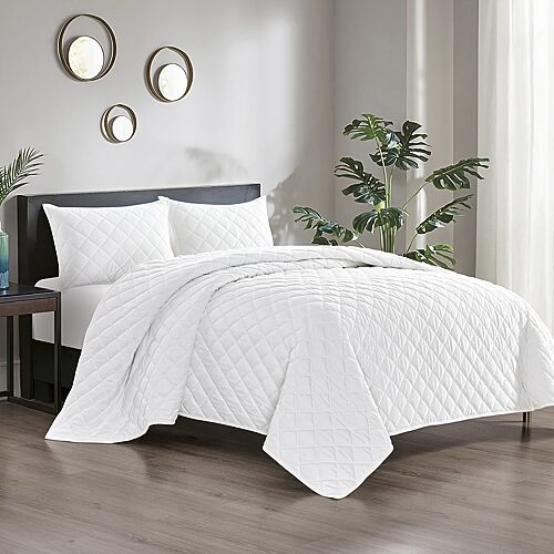 Click here for Pointehaven Velvet Diamond Design Oversized Quilt... prices