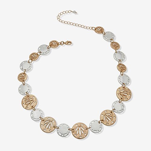 Click here for a.n.a Two Tone Womens 16 Inch Collar Necklace  One... prices