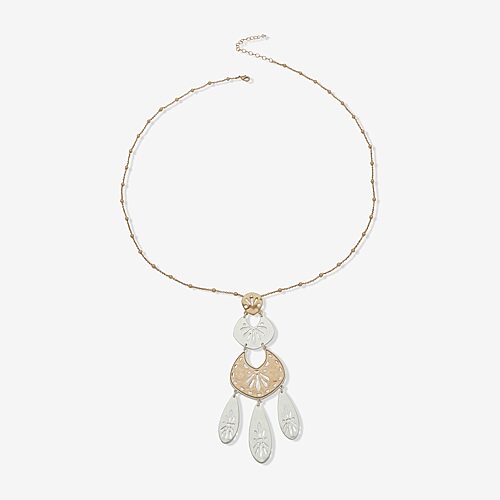 Click here for A.N.A Two Tone Womens 30 Inch Pendant Necklace  On... prices
