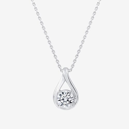 Click here for ( G/SI1-SI2) 1/2 CT. Lab-Grown Diamond Sterling Si... prices
