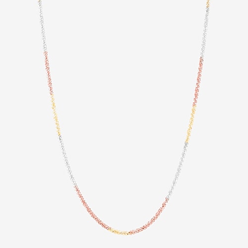 Click here for Made in Italy Womens 14K Tri-Color Gold 18 Inch Li... prices