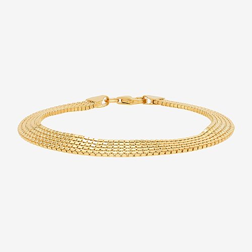 Click here for Made in Italy Womens 14K Gold 7.5 Inch Box Chain B... prices