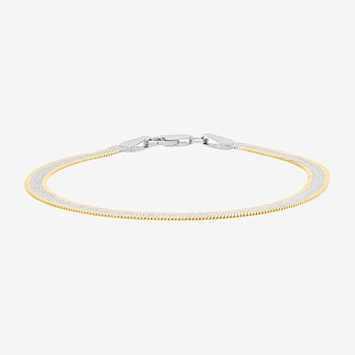 Click here for Made in Italy Womens 24K Gold Over Silver 7.5 Inch... prices