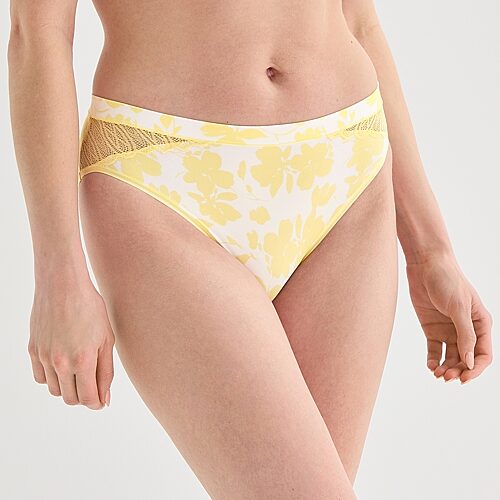Click here for Ambrielle Supersoft High Cut Panty  Large  Yellow prices