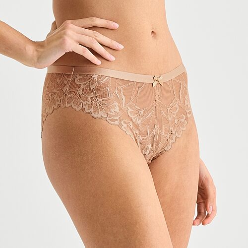 Click here for Ambrielle Tulip Lace Shine Cheeky Panty  Xx-large... prices