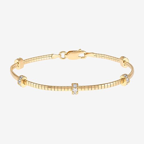Click here for (H-I / Si2) Womens 14K Gold Over Silver 7 Inch Sol... prices