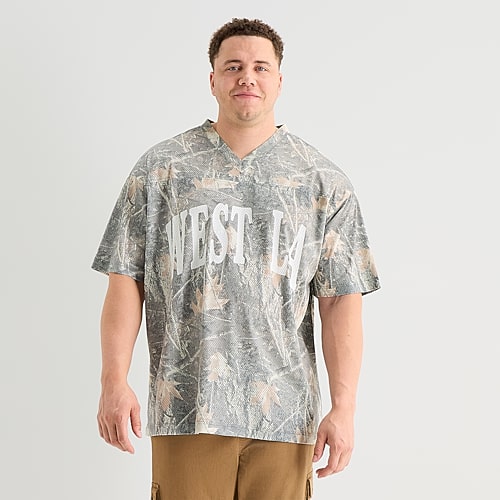 Click here for Arizona Mens V Neck Short Sleeve Big and Tall Jers... prices