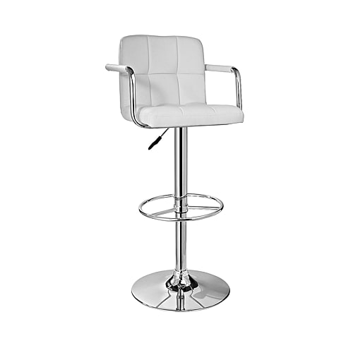 Click here for Adjustable Bar Stool  One Size  White prices