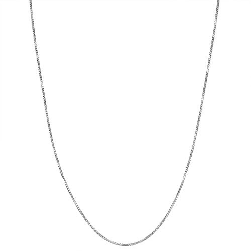 Click here for Childrens Sterling Silver 15 Inch Box Chain Neckla... prices