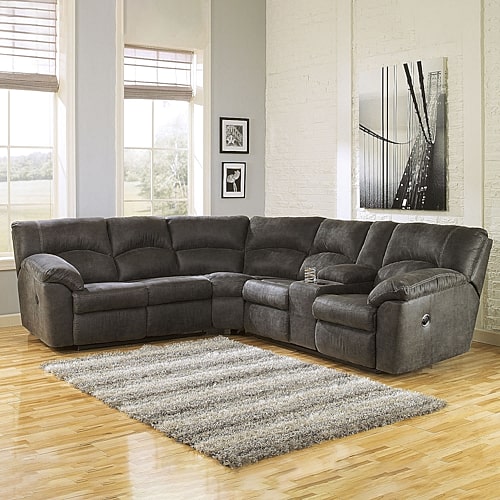 Click here for Signature Design by Ashley Tambo Reclining 2pc Sec... prices