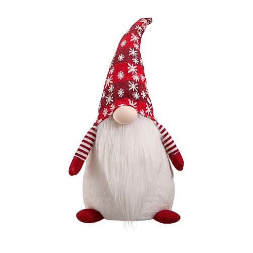 Click here for Glitzhome Standing Christmas Gnome  One Size  Whit... prices