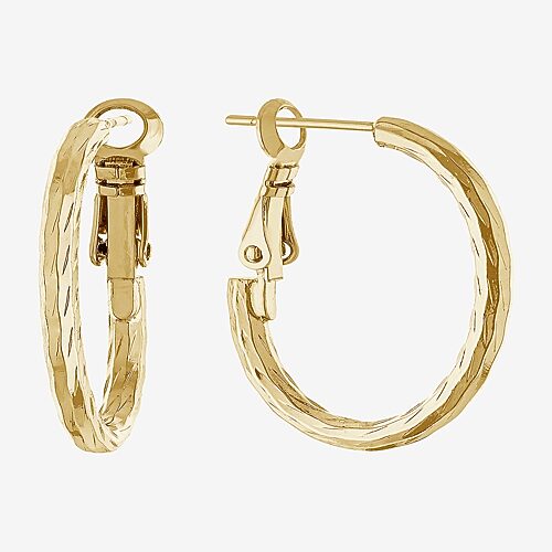 Click here for Silver Reflections Womens 24K Gold Over Brass 20mm... prices