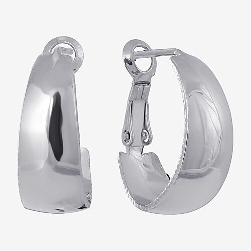 Click here for Silver Reflections Womens 20mm Hoop Earrings  One... prices
