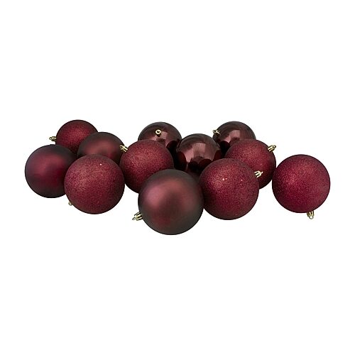 Click here for 12ct Burgundy Shatterproof 4-Finish Christmas Ball... prices