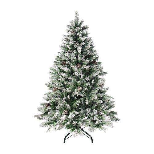 Click here for 7 Flocked Angel Pine Artificial Christmas Tree - U... prices