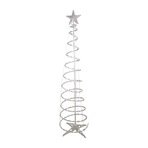 Click here for 6 Pre-Lit Spiral Christmas Tree - Multi Color Ligh... prices