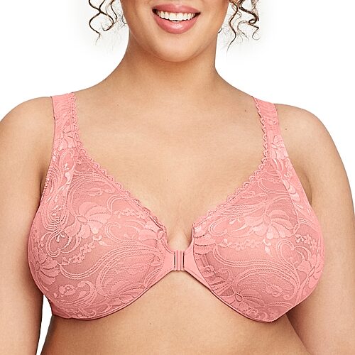 Click here for Glamorise WonderWire Front-Closure Stretch Lace Un... prices
