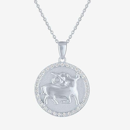 Click here for Zodiac Lab Created White Sapphire Sterling Silver... prices