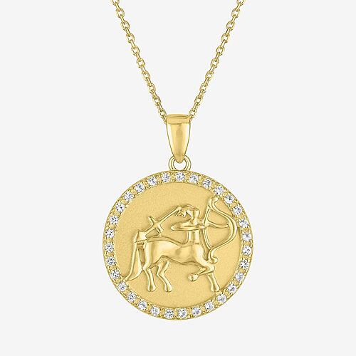 Click here for Zodiac Womens Lab Created White Sapphire 14K Gold... prices