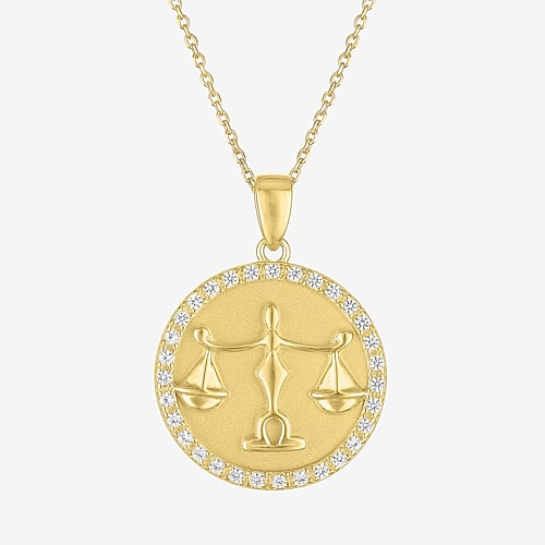 Click here for Zodiac Womens Lab Created White Sapphire 14K Gold... prices