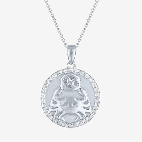 Click here for Zodiac Lab Created White Sapphire Sterling Silver... prices