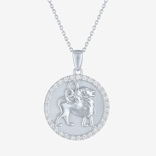 Click here for Zodiac Lab Created White Sapphire Sterling Silver... prices