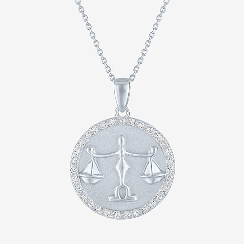 Click here for Zodiac Lab Created White Sapphire Sterling Silver... prices