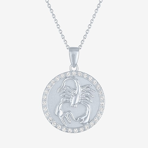 Click here for Zodiac Lab Created White Sapphire Sterling Silver... prices