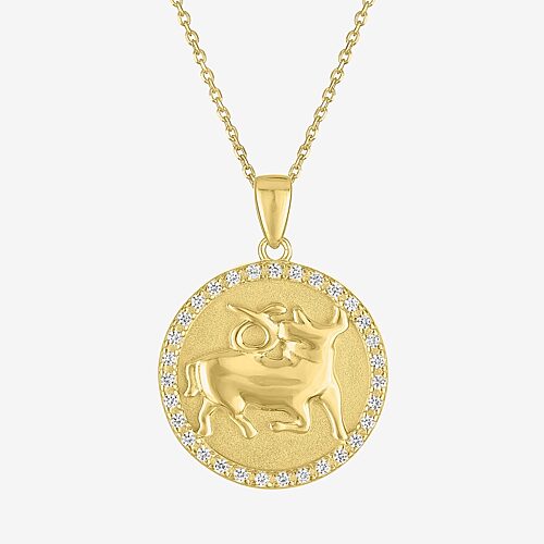 Click here for Zodiac Womens Lab Created White Sapphire 14K Gold... prices