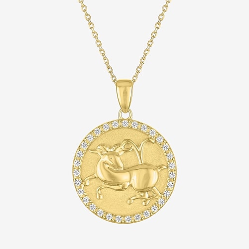 Click here for Zodiac Womens Lab Created White Sapphire 14K Gold... prices