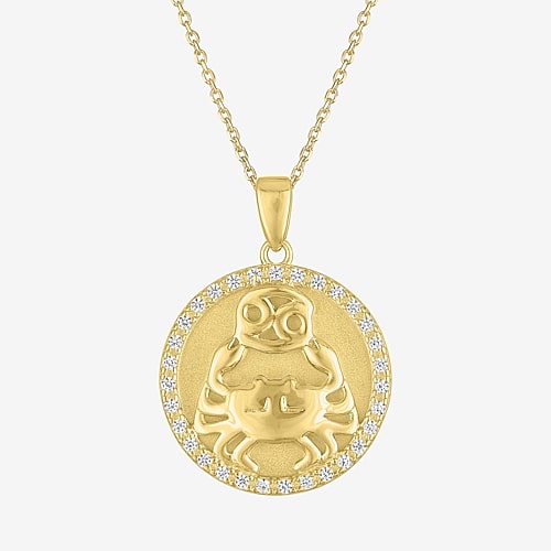 Click here for Zodiac Womens Lab Created White Sapphire 14K Gold... prices