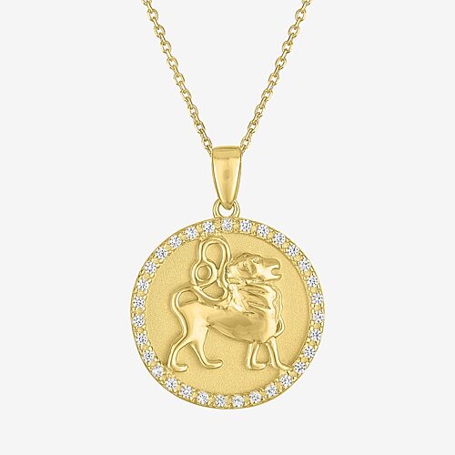 Click here for Zodiac Womens Lab Created White Sapphire 14K Gold... prices