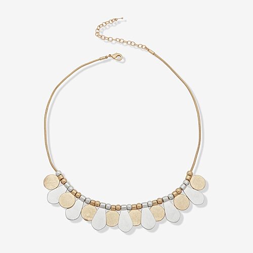 Click here for a.n.a Two Tone Womens 16 Inch Collar Necklace  One... prices