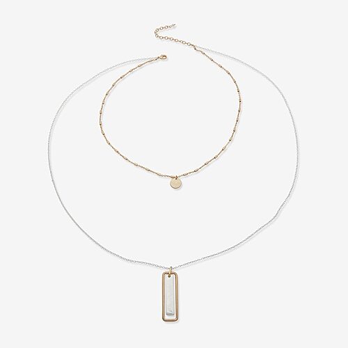 Click here for A.N.A Two Tone Womens 20 Inch Strand Necklace  One... prices